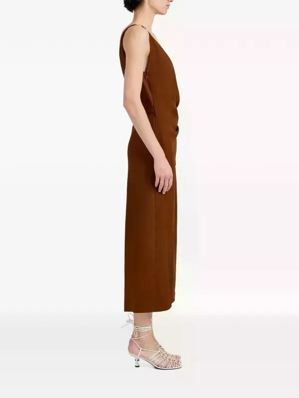 Proenza Schouler Noema Midi Dress In Heavy Sable