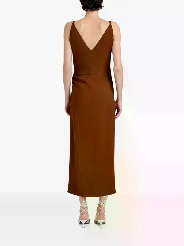 Proenza Schouler Noema Midi Dress In Heavy Sable