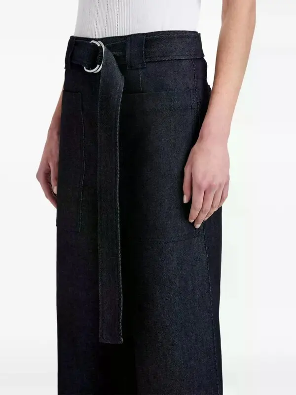 Proenza Schouler White Label Lina Pants In Stretch Twill - Blue