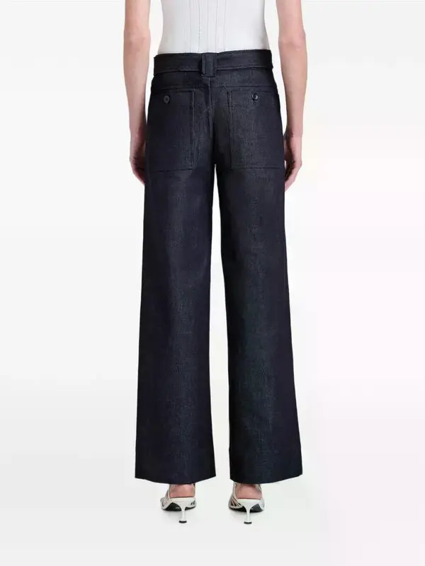 Proenza Schouler White Label Lina Pants In Stretch Twill - Blue