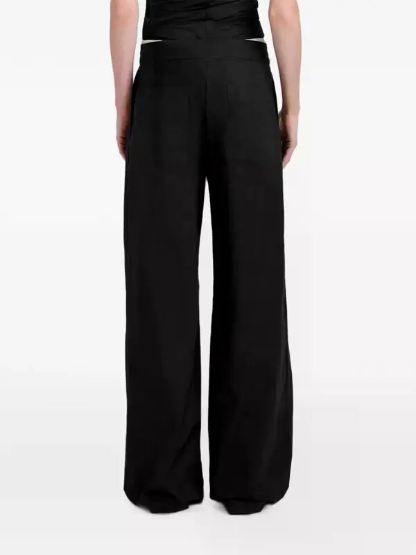 Proenza Schouler White Label Coralie Poplin Wide-leg Trousers