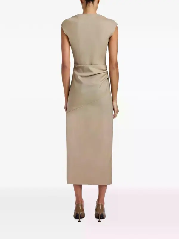 Proenza Schouler Katia Wool Gabardine Dress - Neutrals