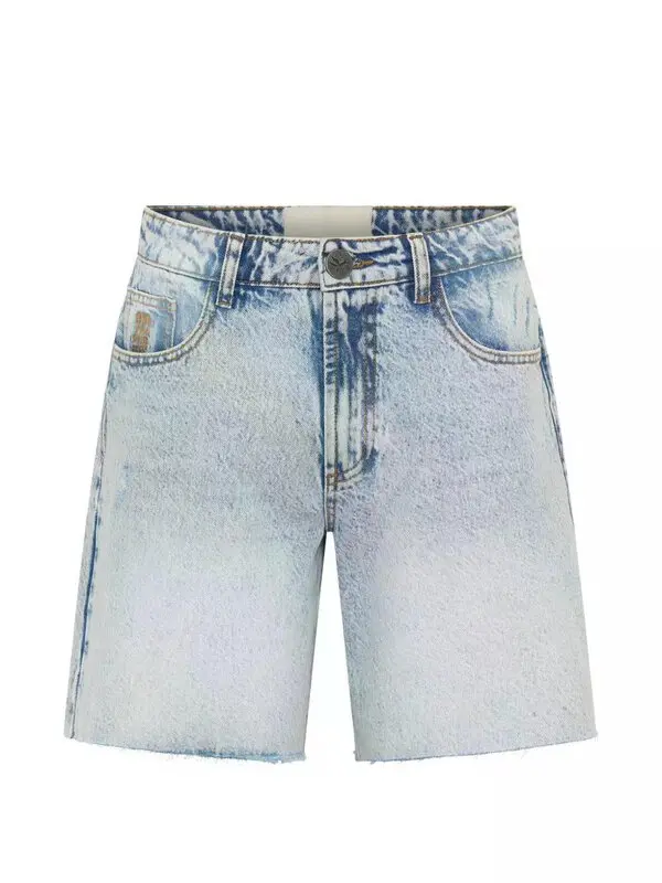 ONETEASPOON Jackson Raw-cut Denim Shorts - Blue
