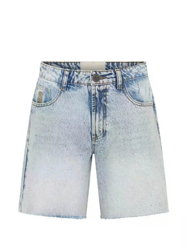 ONETEASPOON Jackson Raw-cut Denim Shorts - Blue