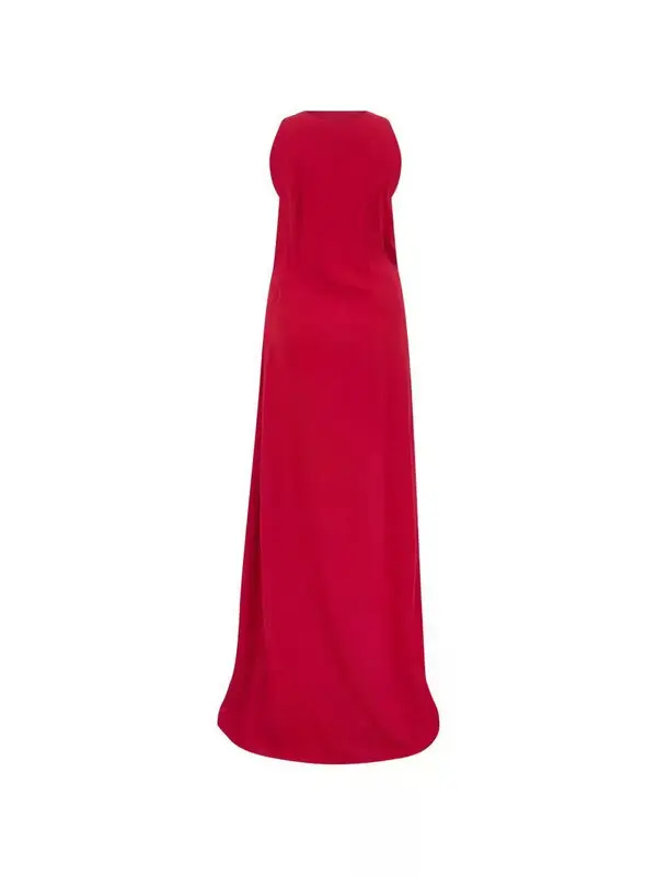 Alberta Ferretti Lace-trim Maxi Dress