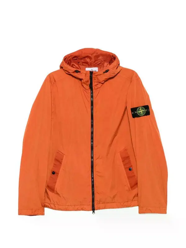Stone Island Logo Patch Hooded Jacket
