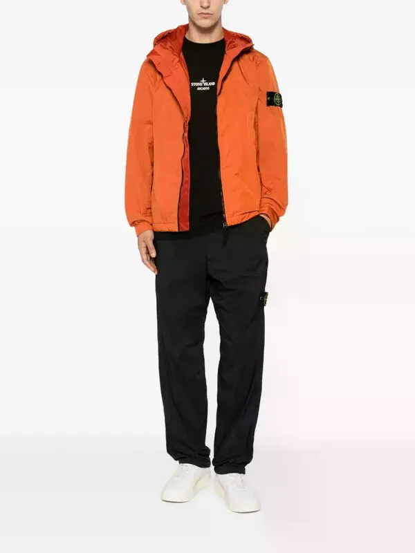 Stone Island Logo Patch Hooded Jacket