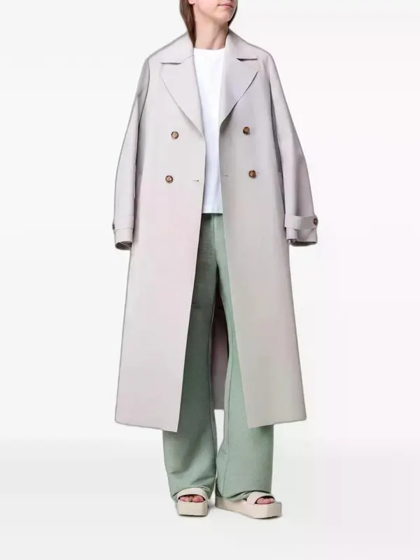 Max Mara Ribbed Plissé Effect Straight Leg Trousers - Green