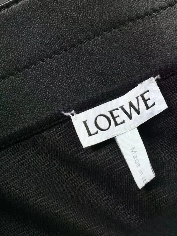 Loewe 2010s Leather-trim Wrap Mini Skirt