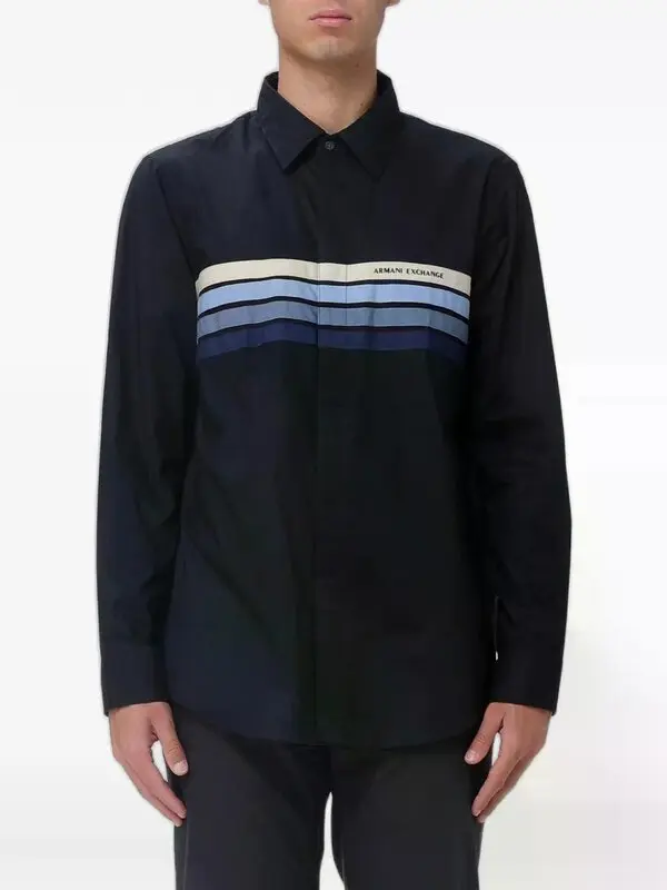 Emporio Armani Logo-print Shirt - Blue