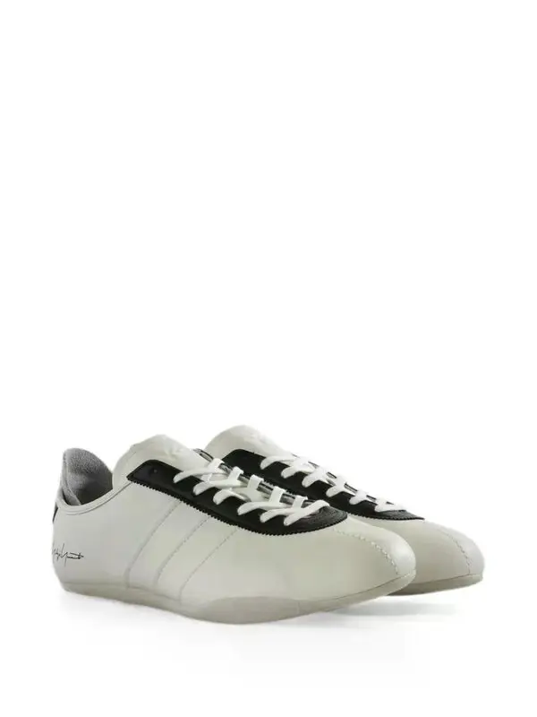 Y3 Tokyo Signature-print Low-top Sneakers - Neutrals