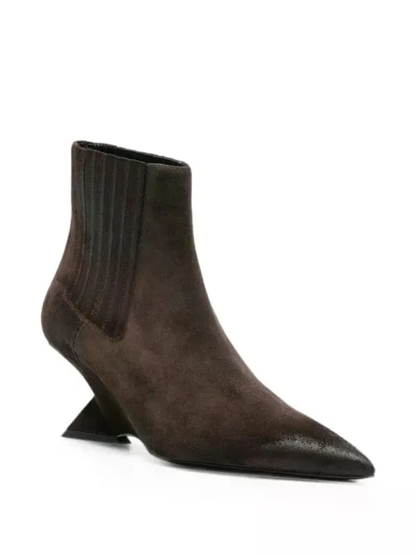 Attico Cheope Sculptural-wedge Ankle Boots
