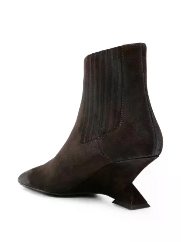 Attico Cheope Sculptural-wedge Ankle Boots