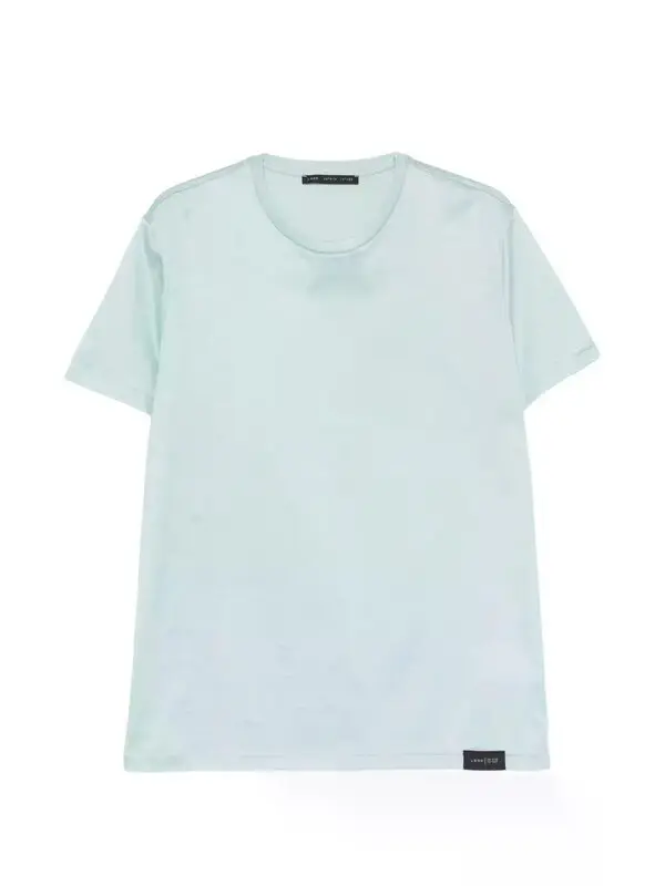 LOW BRAND Crewneck Short-sleeved T-shirt - Blue
