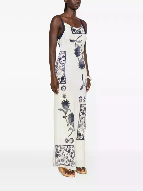 SIR. Floral Print Cowl Neck Maxi Dress