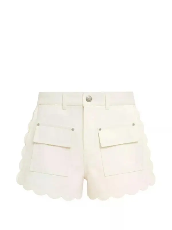 Farm Rio Scalloped-edge Cargo Shorts