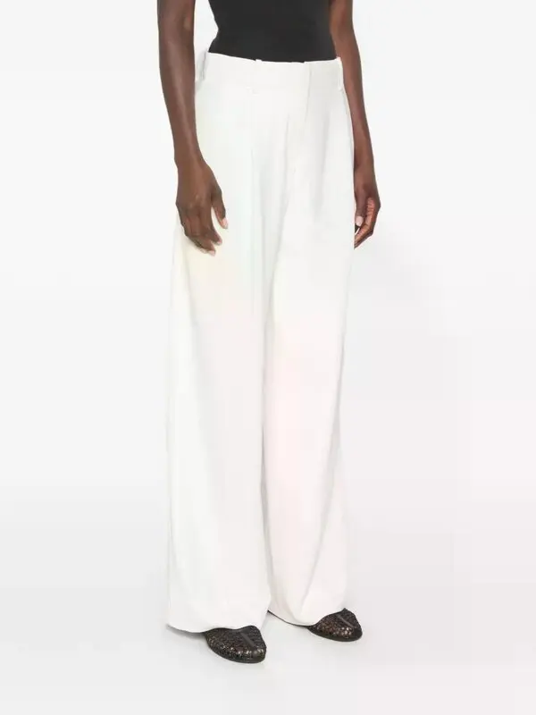 Proenza Schouler Halima Crepe Wide Leg Trousers