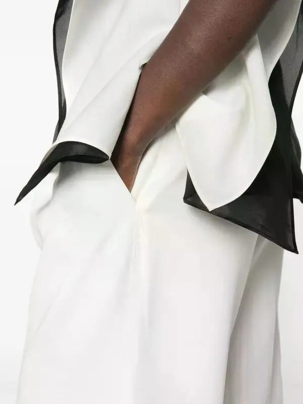 Proenza Schouler Halima Crepe Wide Leg Trousers
