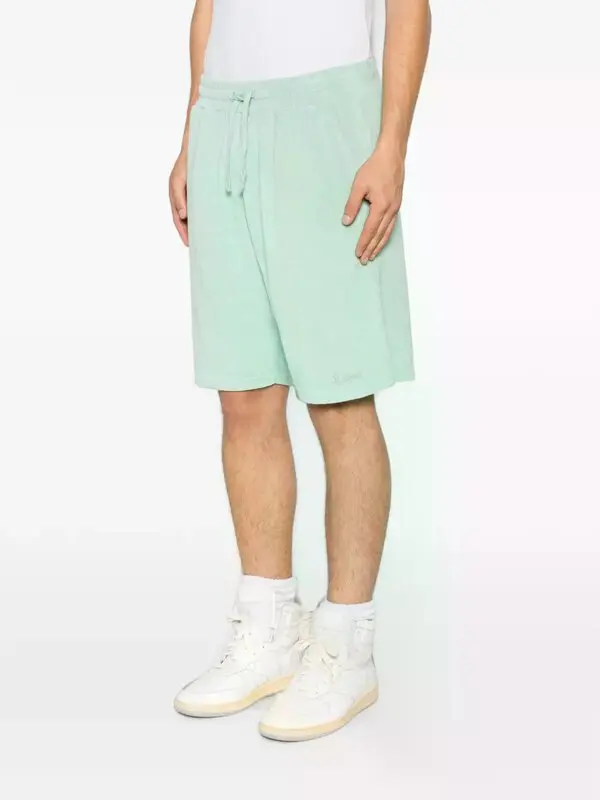 MC2 SAINT BARTH Randle Sponge Terry-cloth Drawstring Shorts - Green