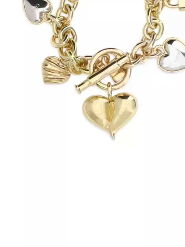 Chloé Paddington Heart Pendant Bracelet - Gold