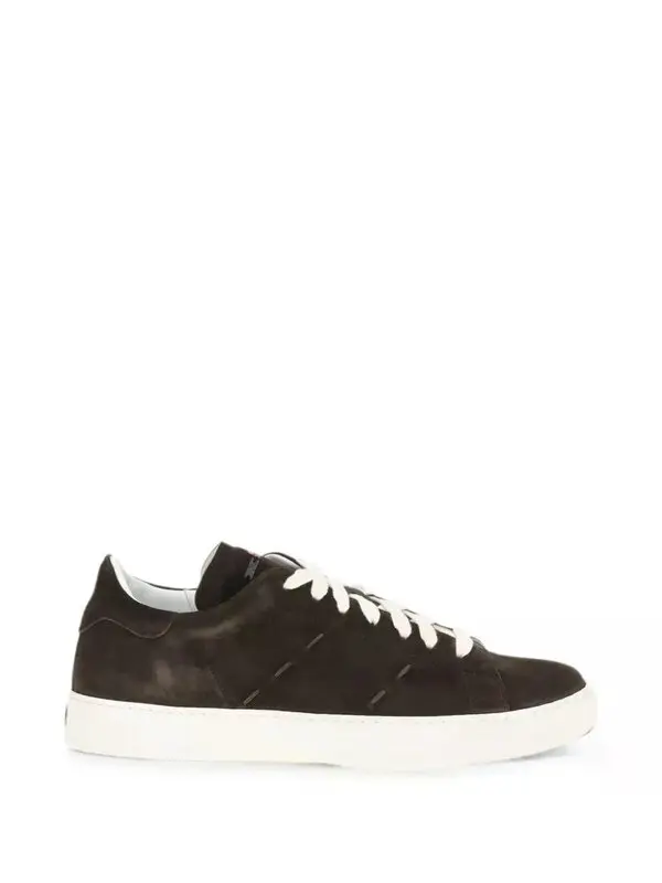 Kiton Suede Lace-up Sneakers