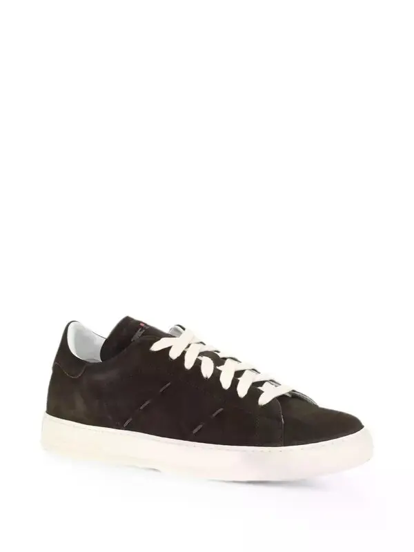 Kiton Suede Lace-up Sneakers