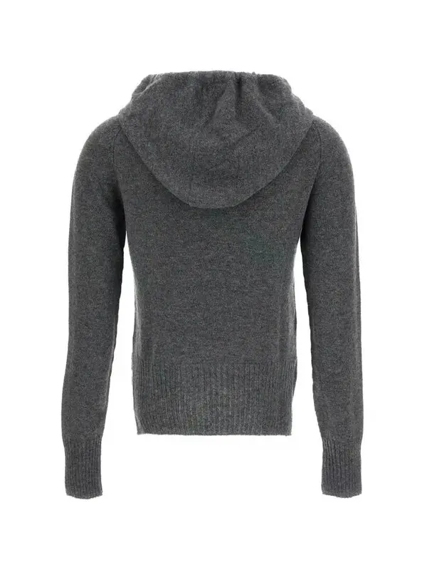 Simone Rocha Embellished Cashmere Hoodie - Grey