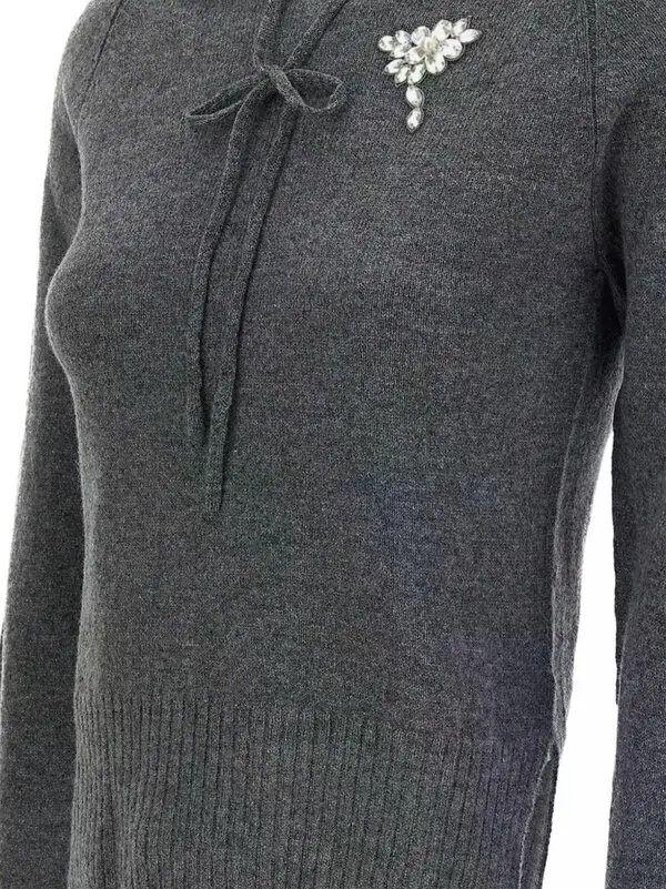 Simone Rocha Embellished Cashmere Hoodie