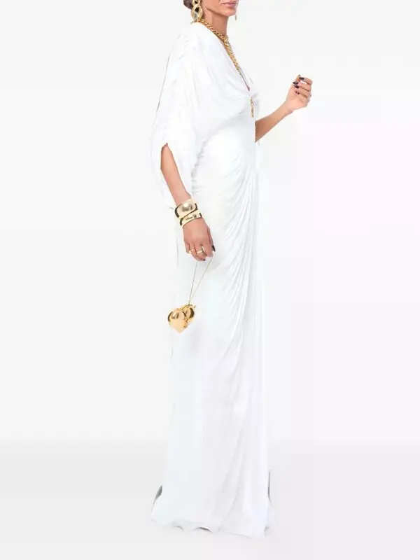 ANA RADU Plissé Lace-up Dress