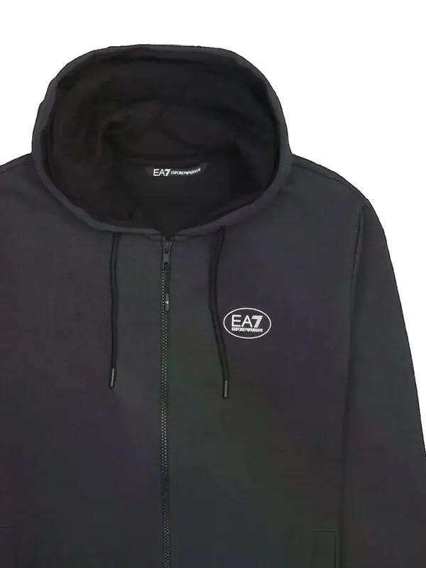 EA7 Zip-up Hoodie - Black