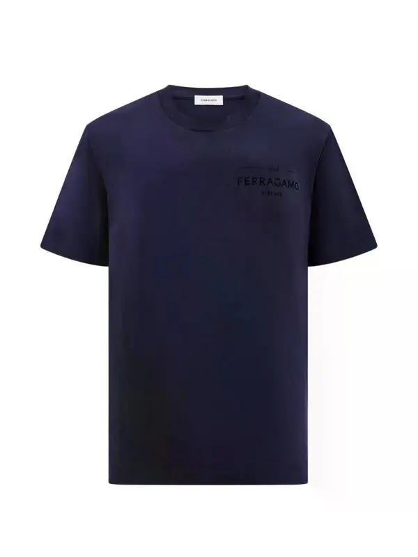 FERRAGAMO Logo T-shirt - Blue