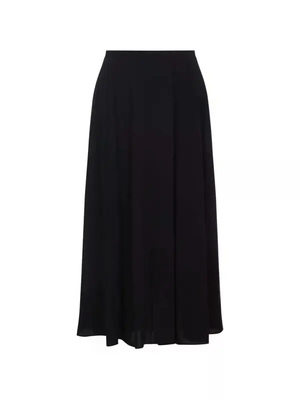 Alberta Ferretti Midi High-waisted Flared Skirt - Black