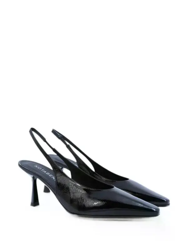 NOTABENE Emmely 70 Patent-leather Slingback Pumps