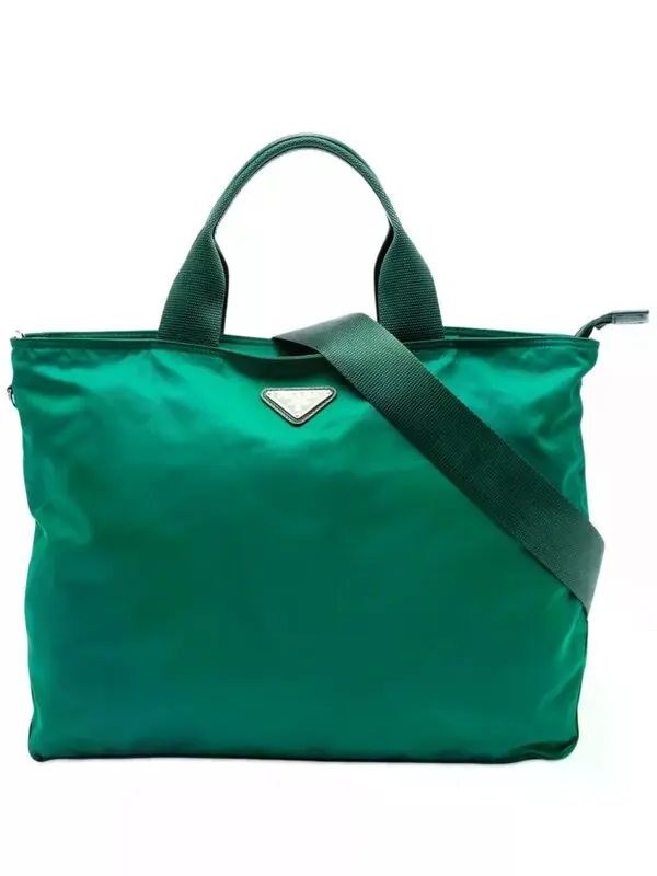 Prada 2013-2026 Tessuto Satchel - Green