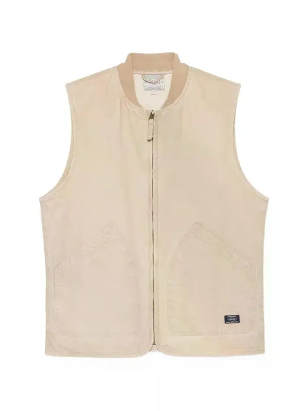 IMPURE Zip-up Sleeveless Gilet - Neutrals