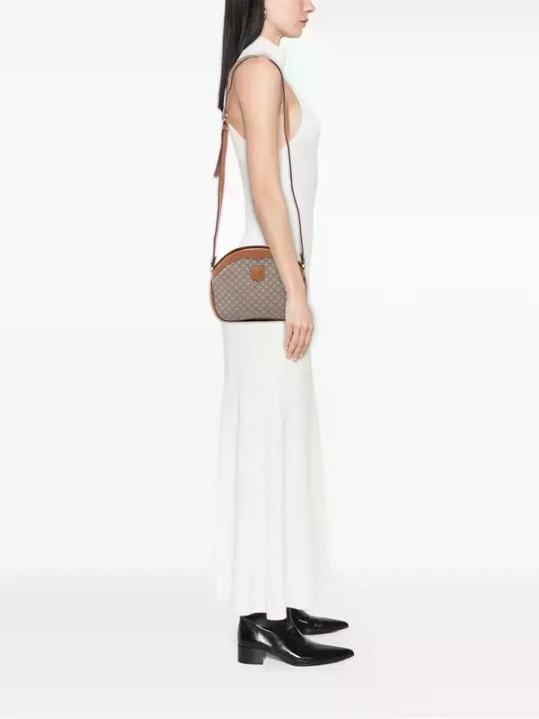 Celine 2008 Macadam Coated Canvas Crossbody Bag