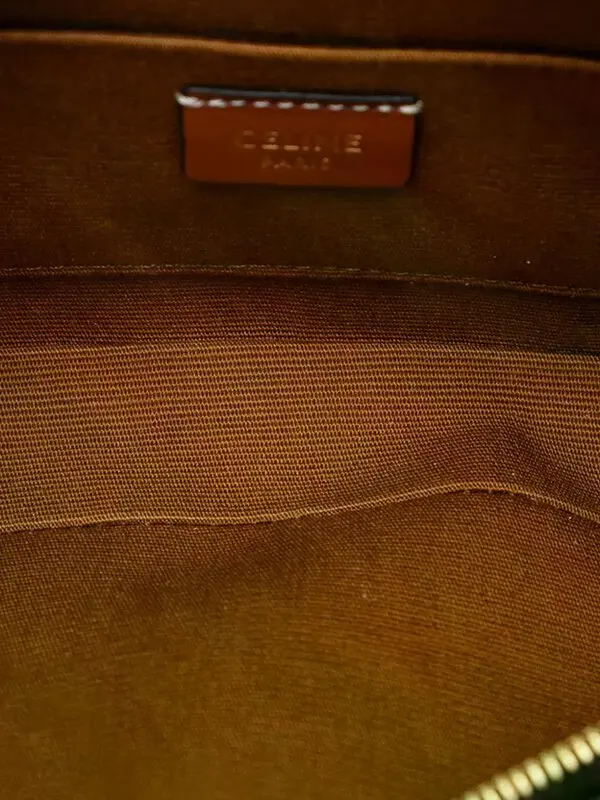 Celine 2022 Mini Triomphe Cuir Coated Canvas Camera Bag Shoulder Bag