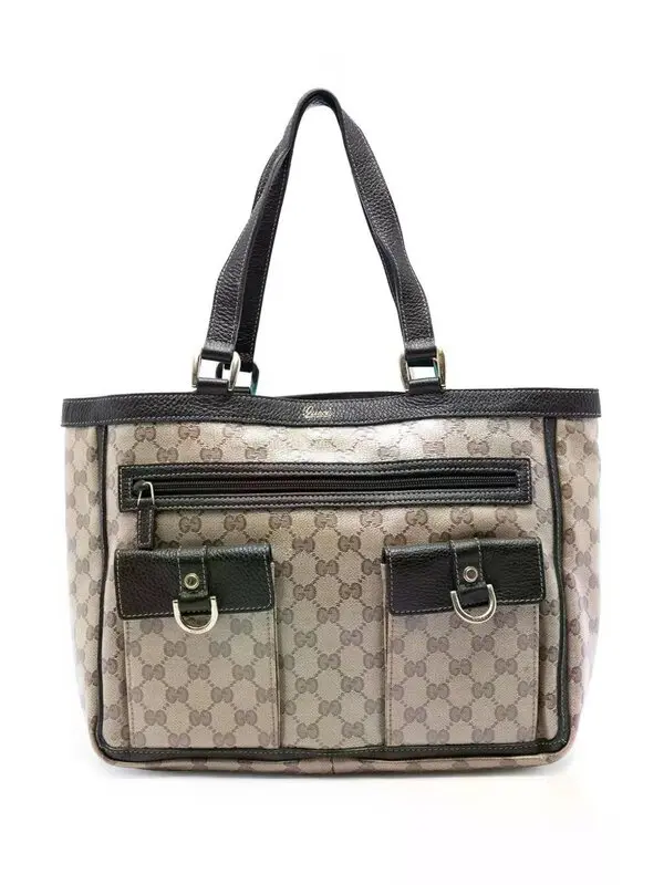 Gucci 2016-2026 Gg Crystal Abbey D Ring Tote Bag - Neutrals