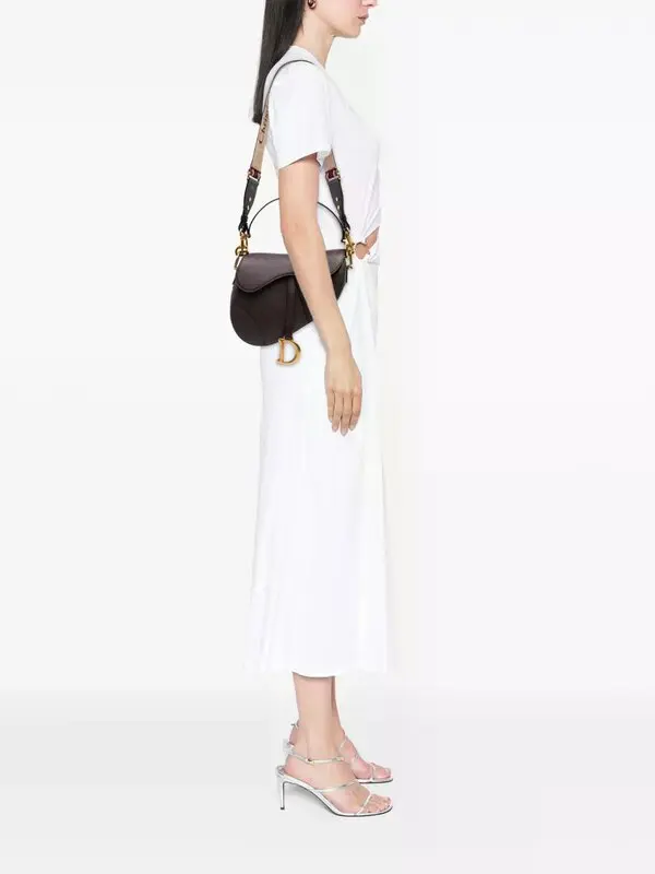 Dior 2019 Mini Grained Calfskin Saddle Bag Satchel