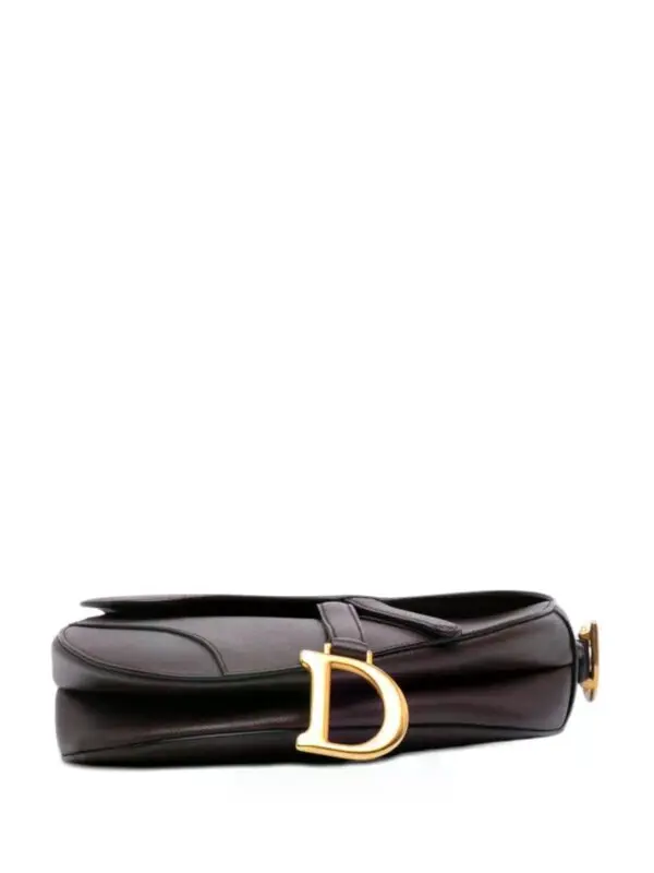 Dior 2019 Mini Grained Calfskin Saddle Bag Satchel