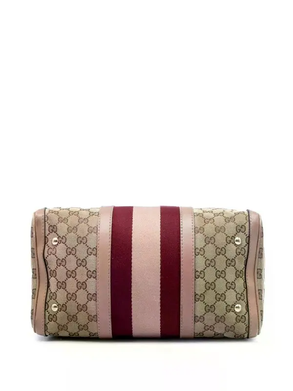 Gucci 2016-2026 Medium Gg Canvas Web Joy Boston Bag Satchel