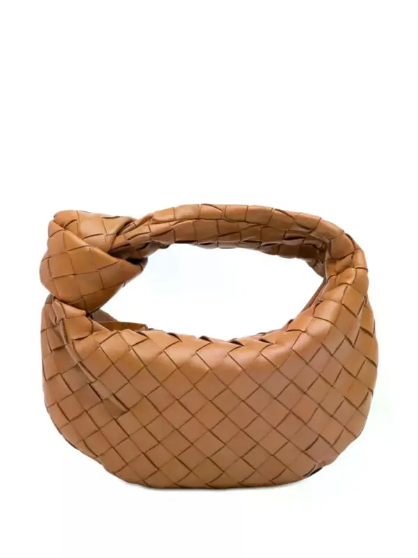 Bottega Veneta 2012-2026 Mini Nappa Intrecciato Jodie Hobo Bag - Brown