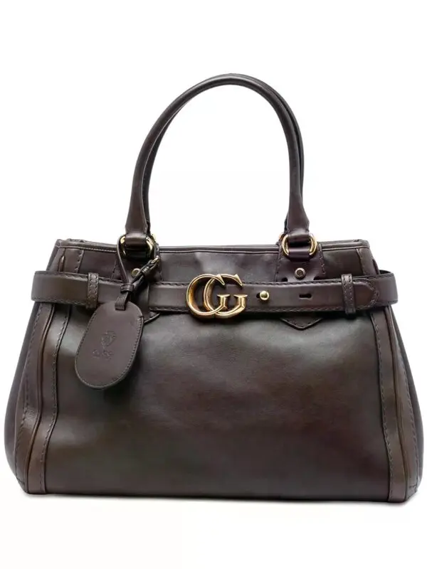 Gucci 2016-2026 Calfskin Interlocking G Running Tote Bag