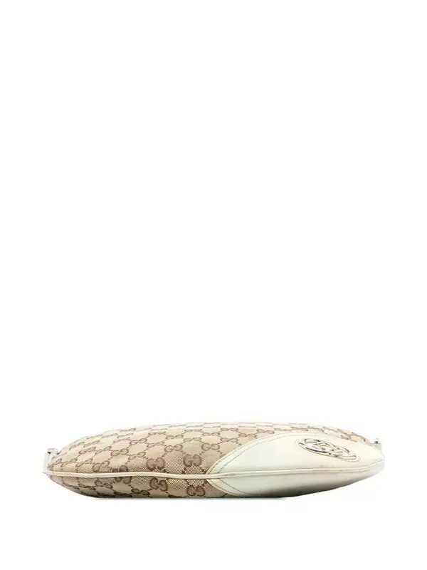 Gucci Medium Gg Canvas New Britt Half Moon Crossbody Bag