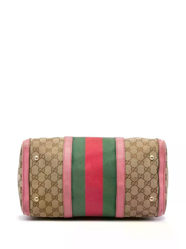 Gucci 2016-2026 Medium Gg Canvas Web Joy Boston Bag Satchel