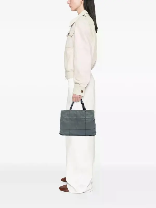 Prada 2000-2013 Impuntu Tessuto Chain Tote Bag