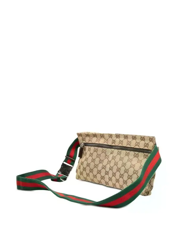 Gucci 2000-2015 Gg Canvas Web Double Pocket Belt Bag