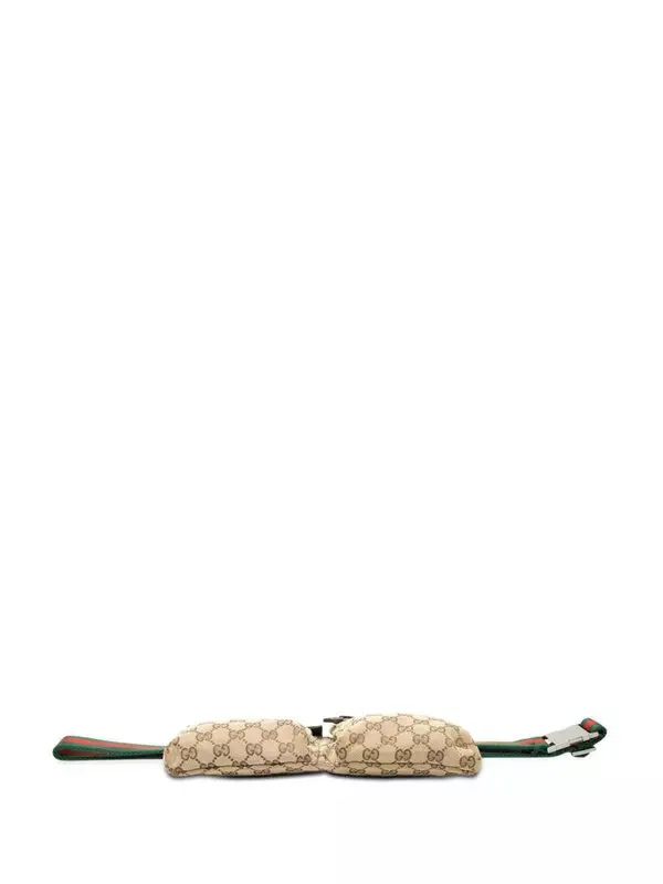 Gucci 2000-2015 Gg Canvas Web Double Pocket Belt Bag