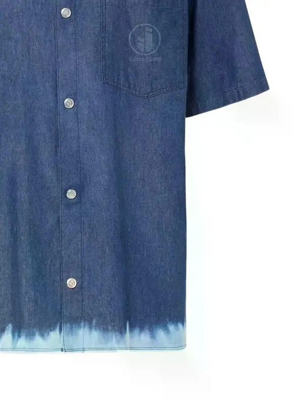 Iceberg Bleached-effect Short-sleeve Shirt