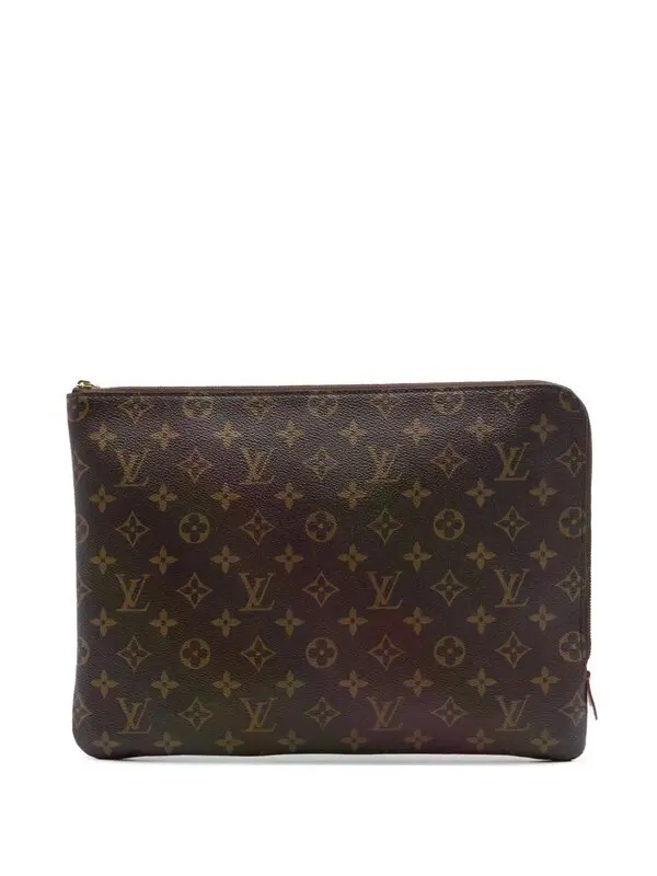LOUIS VUITTON 2019 Monogram Etui Voyage Mm Clutch Bag - Brown